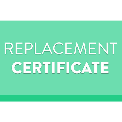 Replacement Certificate | Trinity EMS