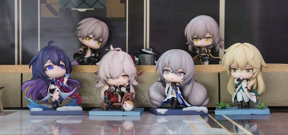 Honkai: Star Rail Chibi Figure Set Caelus Stelle Seele Jing Yuan Luocha ...