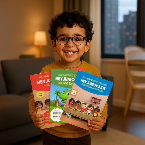 Hey Junior Kids: 3-in-1 Early Learning Book Bundle | Hey Junior Kids