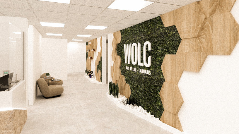 WOLC Way of life cannabis | עיצוב פנים משרדי דרך לחיים
