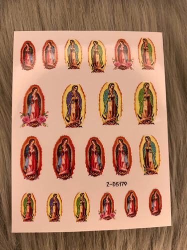 STIKER VIRGEN MARIA | Uñisimas Merida