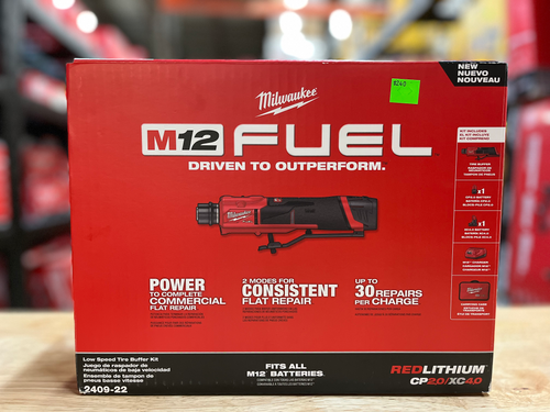 Milwaukee M12 FUEL 12V Lithium-Ion Brushless Low Speed Tire Buffer Kit ...