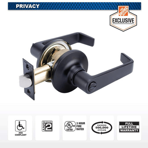 Universal Hardware Light Duty Commercial Privacy Lever for Bathroom ...