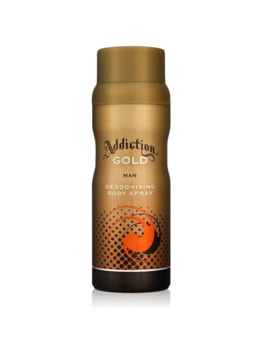 Addiction Deodorant Body Spray Gold Men 150ML | Wimbledon emporium
