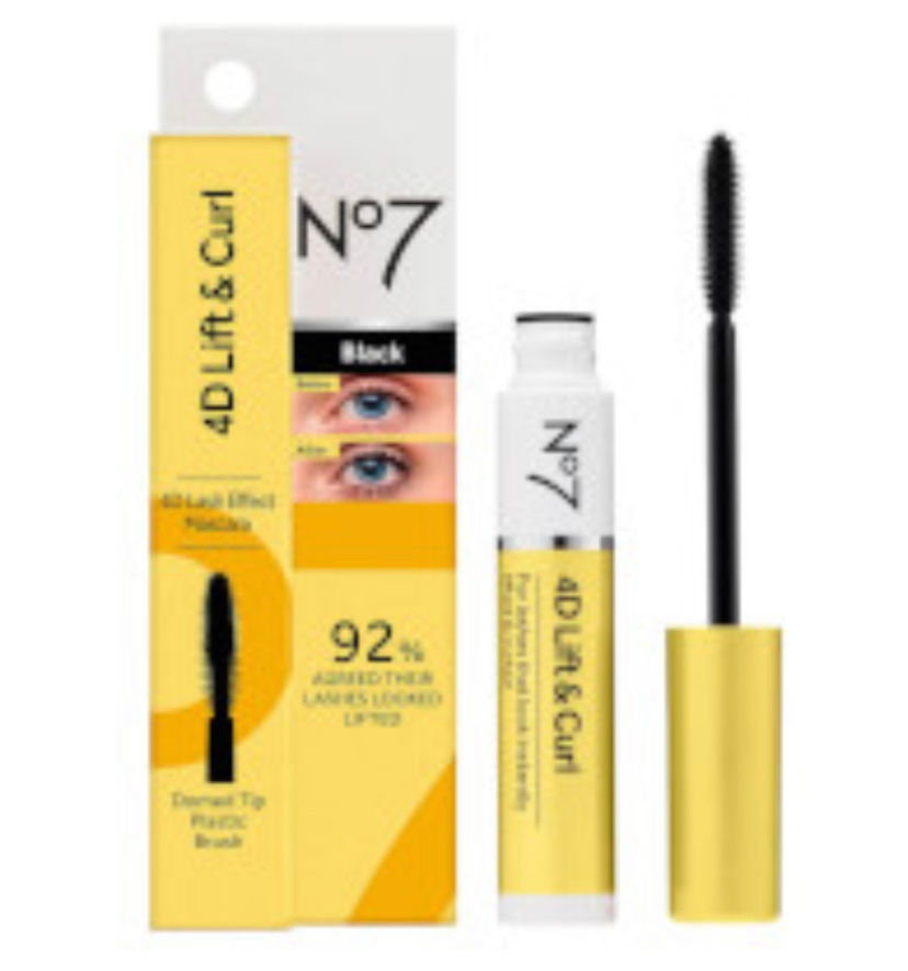 No7 4D Lift & Curl Mascara - Black | Wimbledon emporium