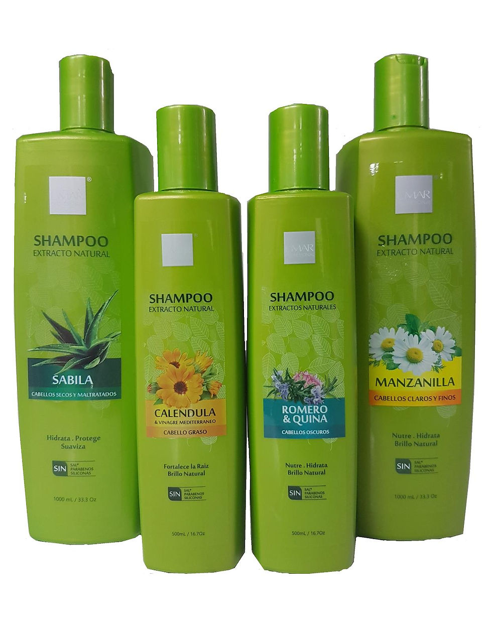 Shampoo extractos naturales L'mar | CosméticosdelOriente