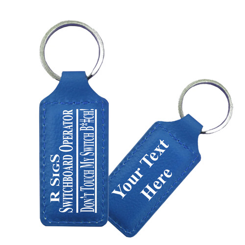 Phoenix Rising Gifts |Leather Key Ring - R Signals - Switch B*#ch!