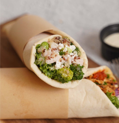 CHICKEN FETA & BROCCOLI WRAP | Grain