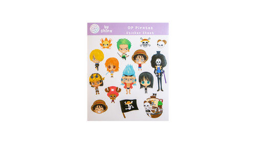 OP Pirates Sticker Sheet | Shirayukinikki Shop