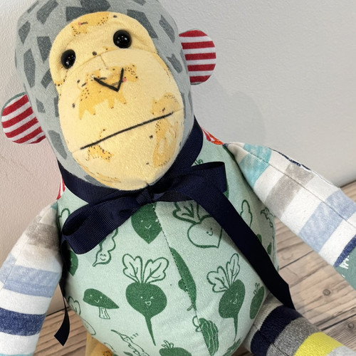 Children's Clothing Keepsake Memory Bear Monkey | Heidi-Lou Handmade