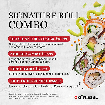 PROMOTIONS | OKI Japanese Grill | Sushi & Hibachi Japanese Restaurant ...