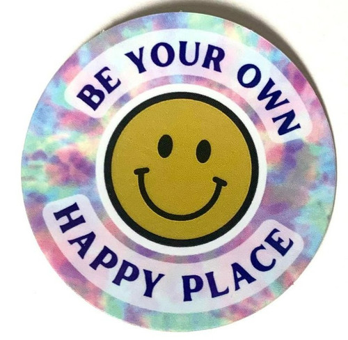 "Be your own happy place" Holographic Sticker | Stargazer Reiki