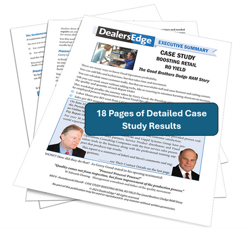 Special Report: Case Study: How Good Brothers Dodge Doubled Sales per R.O. | DealersEdge