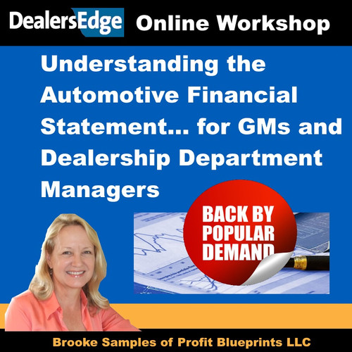Understanding the Automotive Financial Statement for GMs and Dealership ...