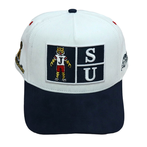 Jackson State All Suede Snapback | 15 Freight Presents Blessable