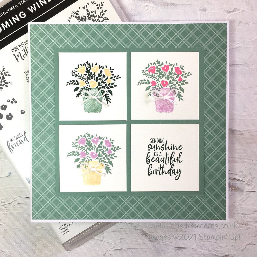 Casually crafting design team - blog hop - Colour challenge - Flower pots