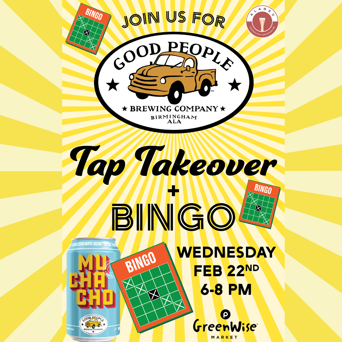 Good People Tap Takeover & Bingo at Publix Greenwise | AlaBev