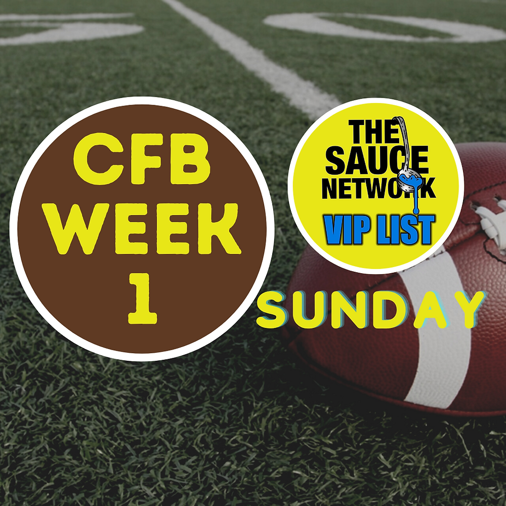 College Football Week 1 Bets Sunday 9/3