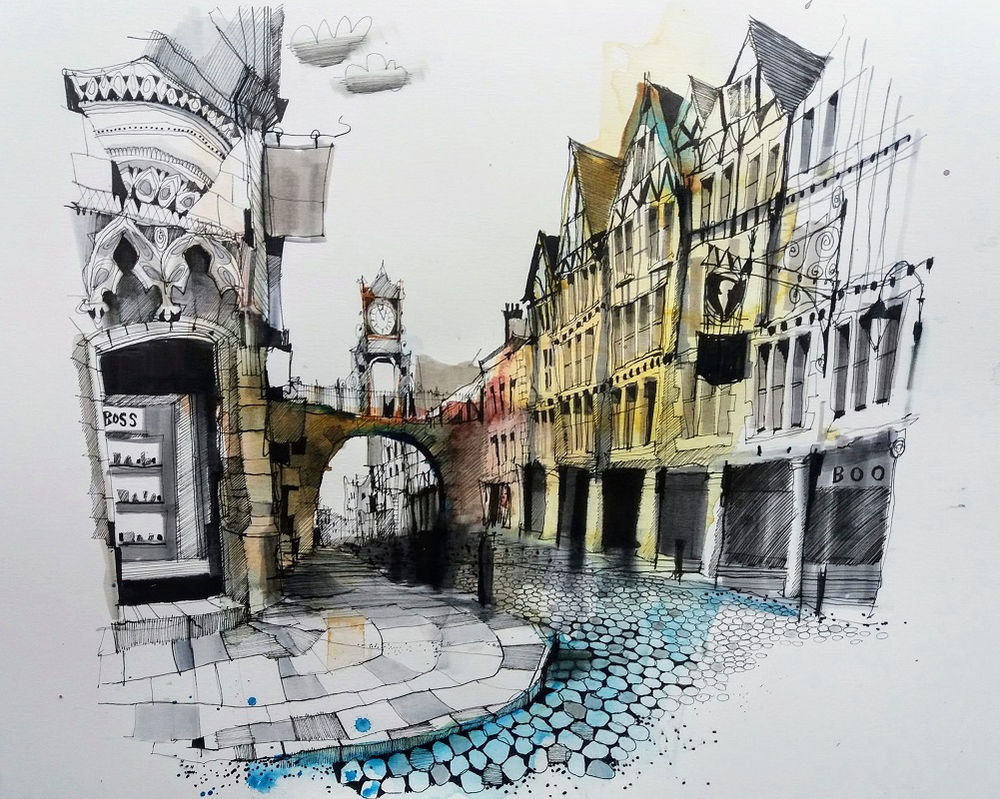 Sketch your High Street in Henley with Ian Fennelly