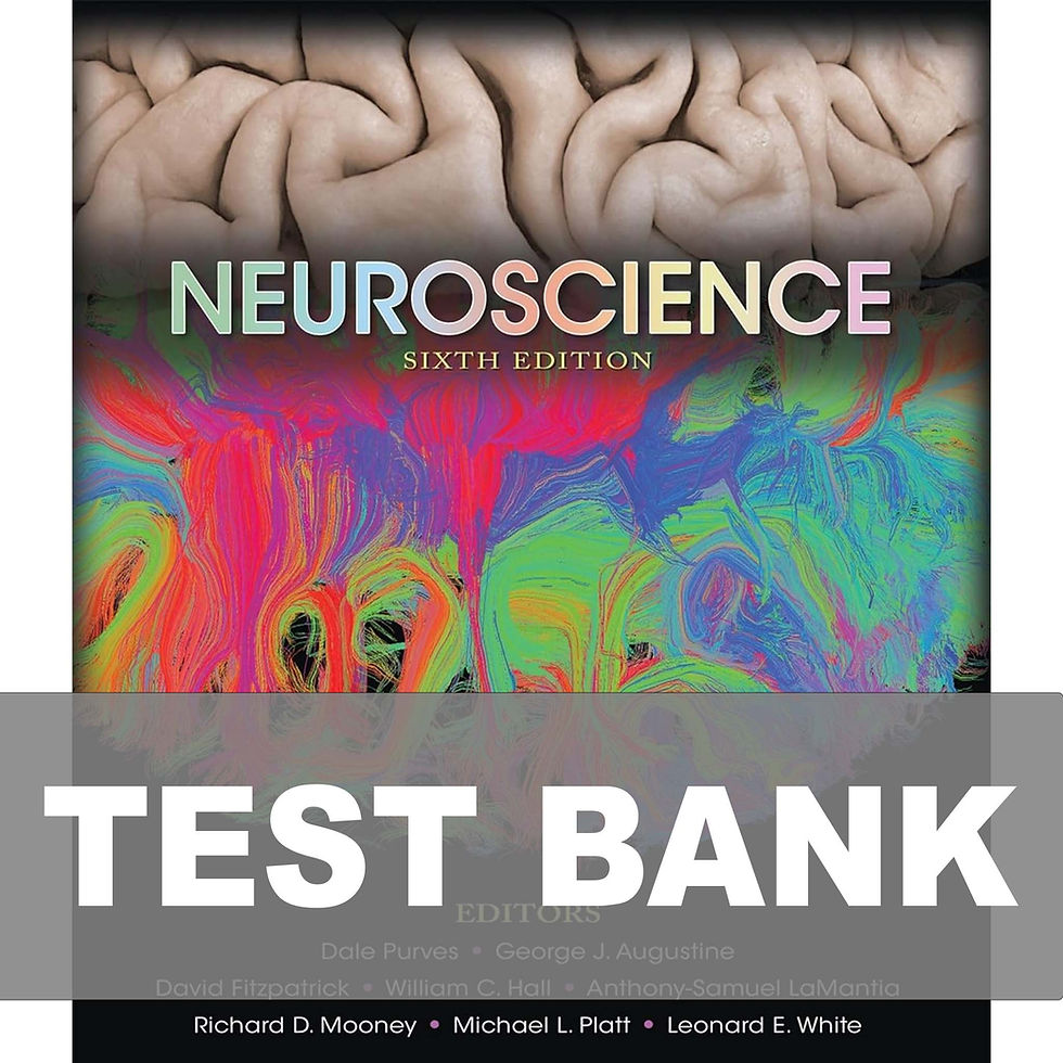 Neuroscience 6th Edition Purves TEST BANK | NursingExamBank
