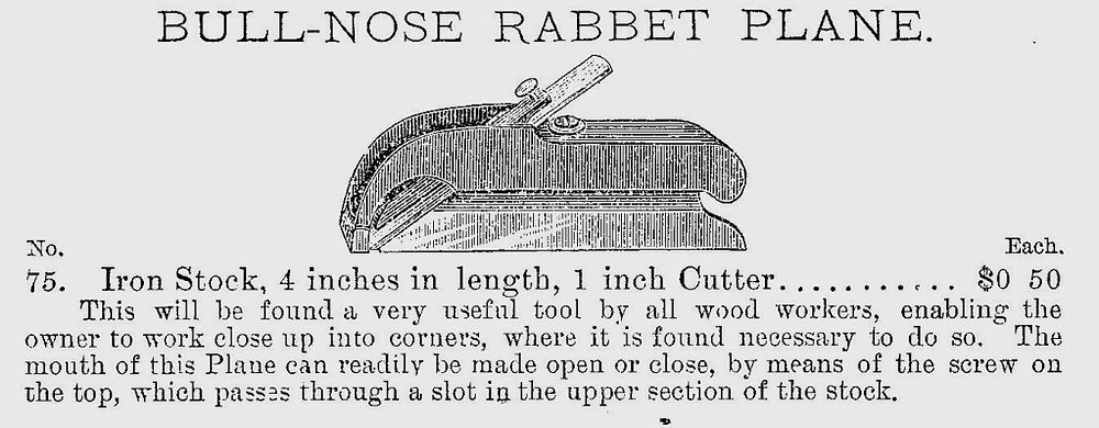 Stanley's #75 Bull Nose Rabbet Planes from the Model Shop