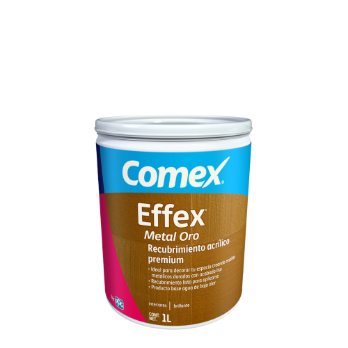 EFFEX METAL ORO 1L | Comex Pinturas Maravilla