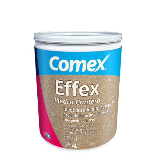 EFFEX PIEDRA CANTERA 4L | Comex Pinturas Maravilla