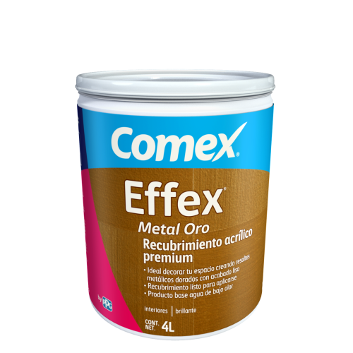 EFFEX METAL ORO 4L | Comex Pinturas Maravilla