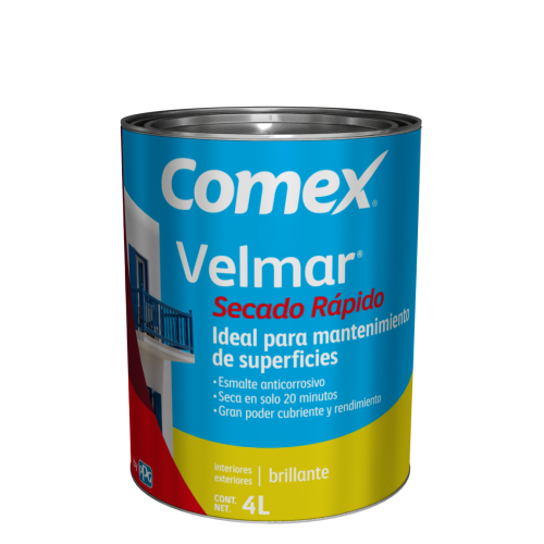 VELMAR SECADO RAPIDO 4L | Comex Pinturas Maravilla