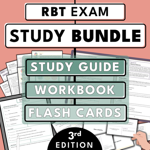 RBT Exam Study BUNDLE | Workbook + Study Guide + Flashcards | Digital ...
