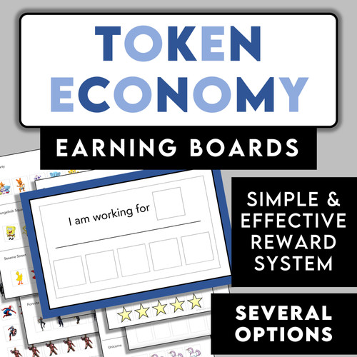 Token Economy Earning Boards for Motivation | ABA Autism | Fresh Wave ...