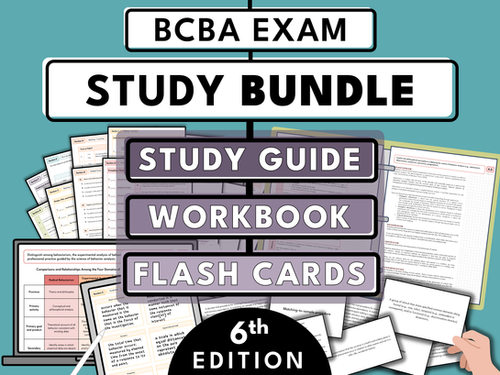 BCBA Exam Study Bundle | 6th Edition | Study Guide, Workbook + Flash ...
