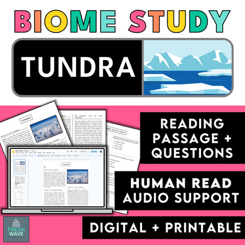 Tundra | Biome Study | Reading Passage + Question Set | Fresh Wave ...