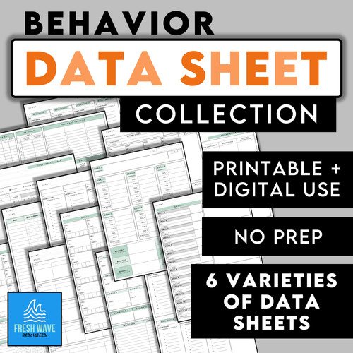 Complete Data Sheet Collection | ABA, Behavioral, Skills | Fresh Wave ...
