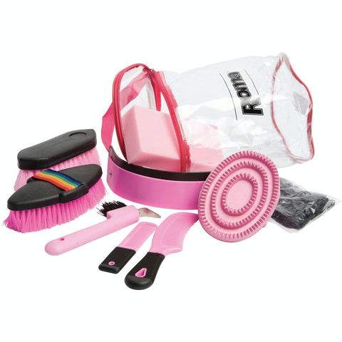 Roma Cylinder 9 Piece Grooming Kit | tackshop.co.nz