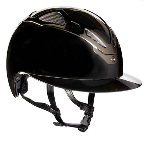 Suomy Apex Chrome Lady Peak Black Gloss Helmet | tackshop.co.nz