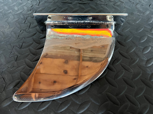 Single Drop through skag turn fin, stainless steel for a Vdrive boat ...