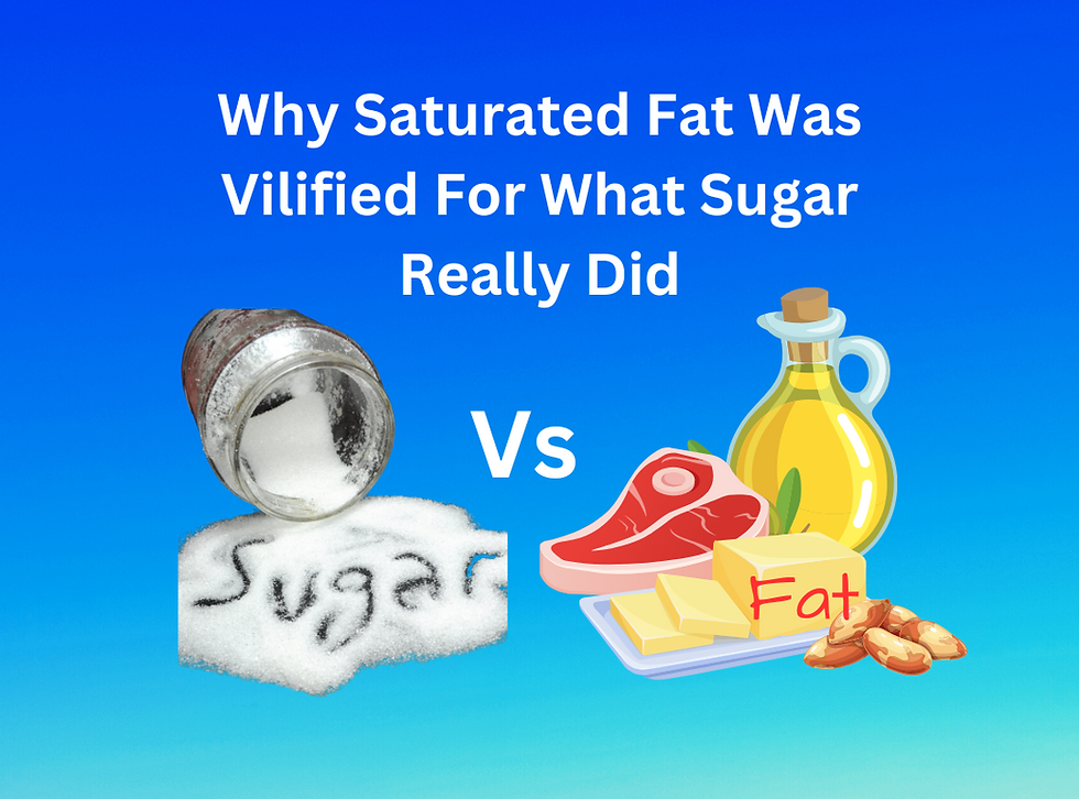 Why Saturated Fat Was Vilified Wrongly Part 1
