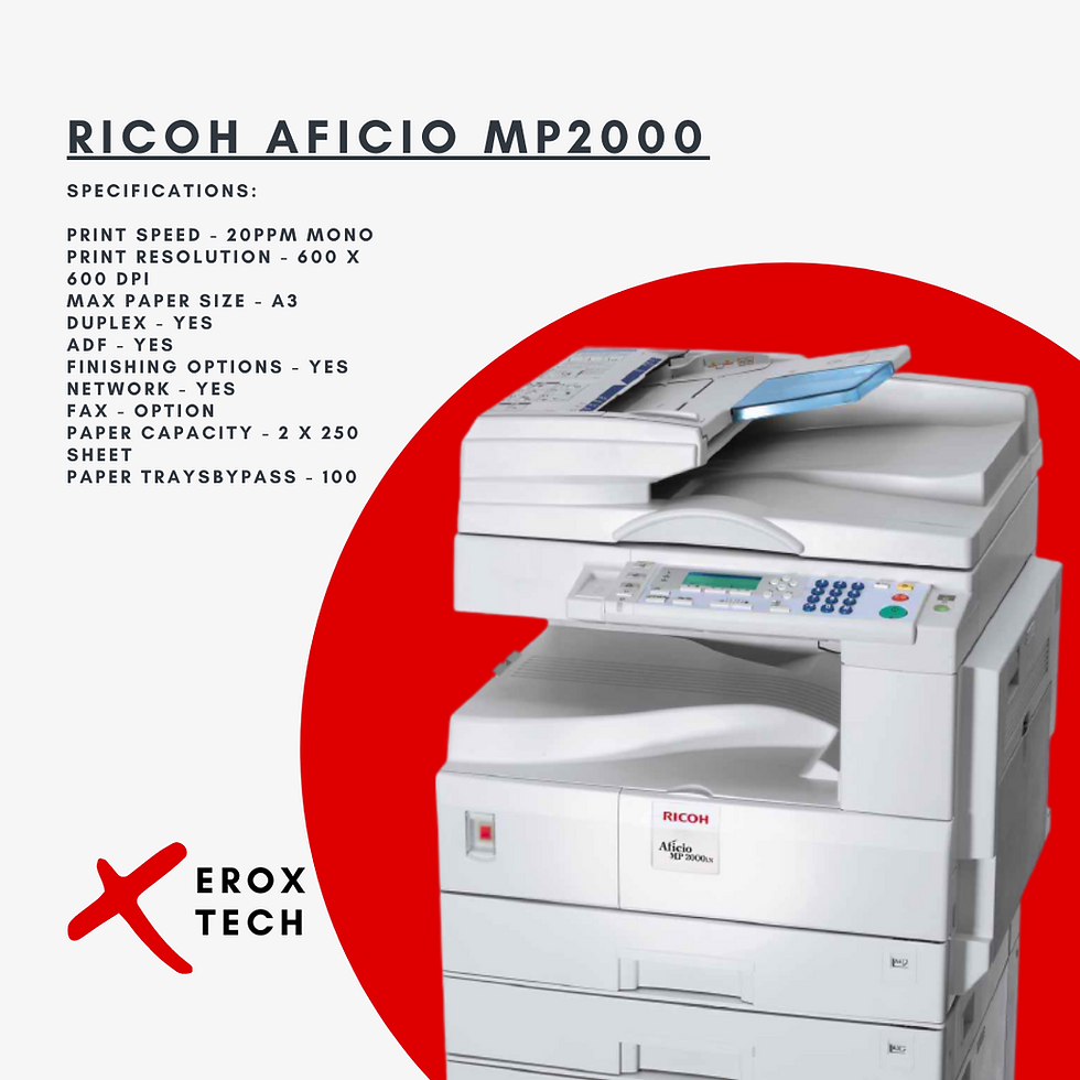 Ricoh Aficio MP-2000 | Mysite