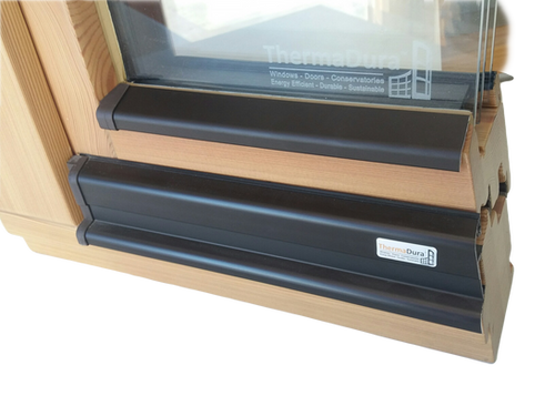Aluminium capping profile for wooden windows (3 meter length ...