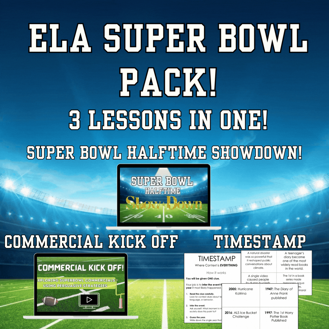 ELA SUPER Bowl Pack! | TeachEngagingELA