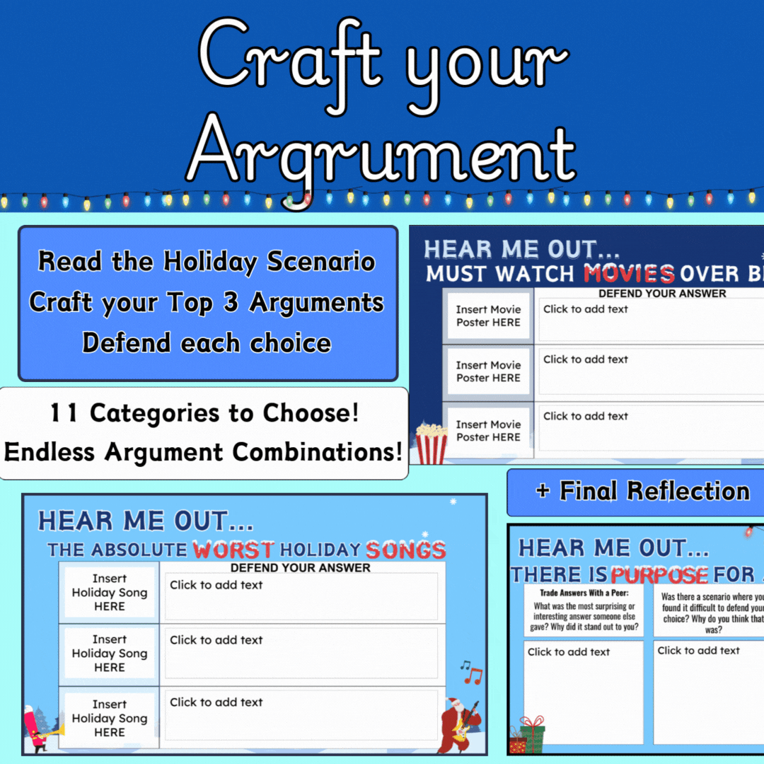 Hear Me Out...Holiday Edition | TeachEngagingELA