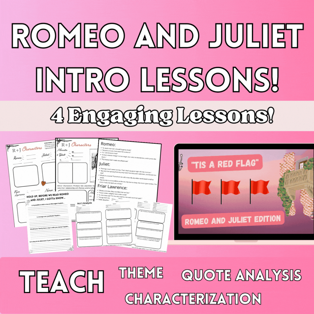 The Best Romeo and Juliet Intro Activities | TeachEngagingELA