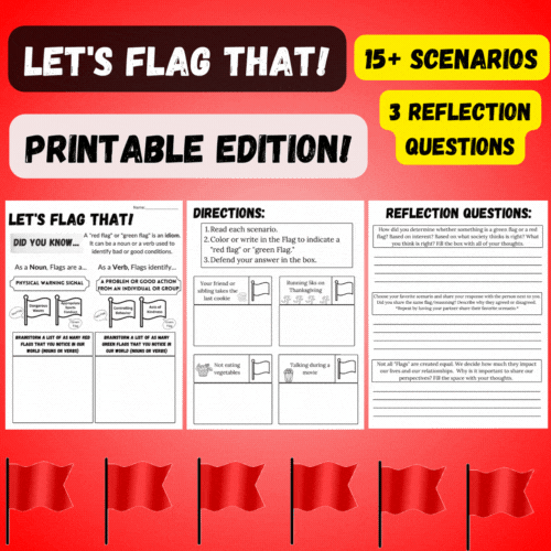 "Let's Flag That!" Printable Edition | TeachEngagingELA.com