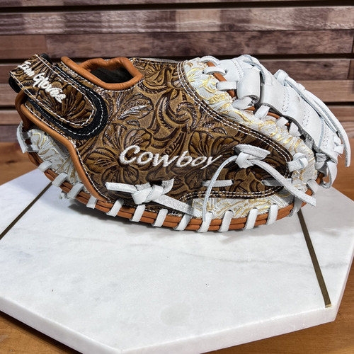 Custom - Catcher's Mitt - Vaquero Hny-Bwn / White-Gold - #Custom ...
