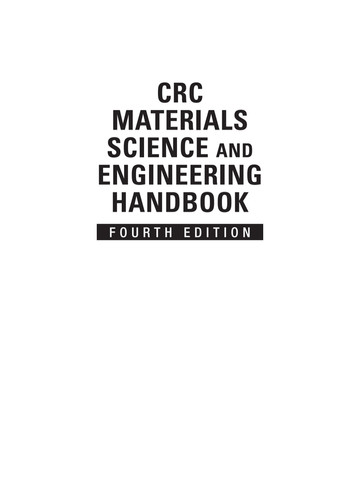 eFile CRC Materials Science and Engineering Handbook 4th Ed ...