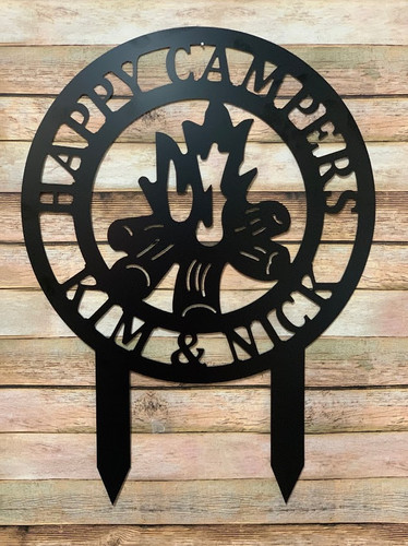 Camping Campfire Sign - Campground Camp Fire - Bonfire