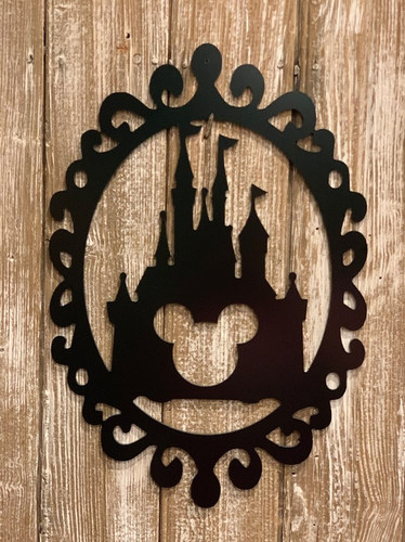 Cinderella Castle Frame Wall Art - Castle Sign - Castle Garden Flag| PK ...