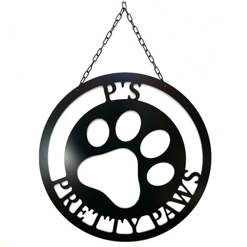 Dog Paw Wall Decor - Paw Print Personalized Sign | PK Decor