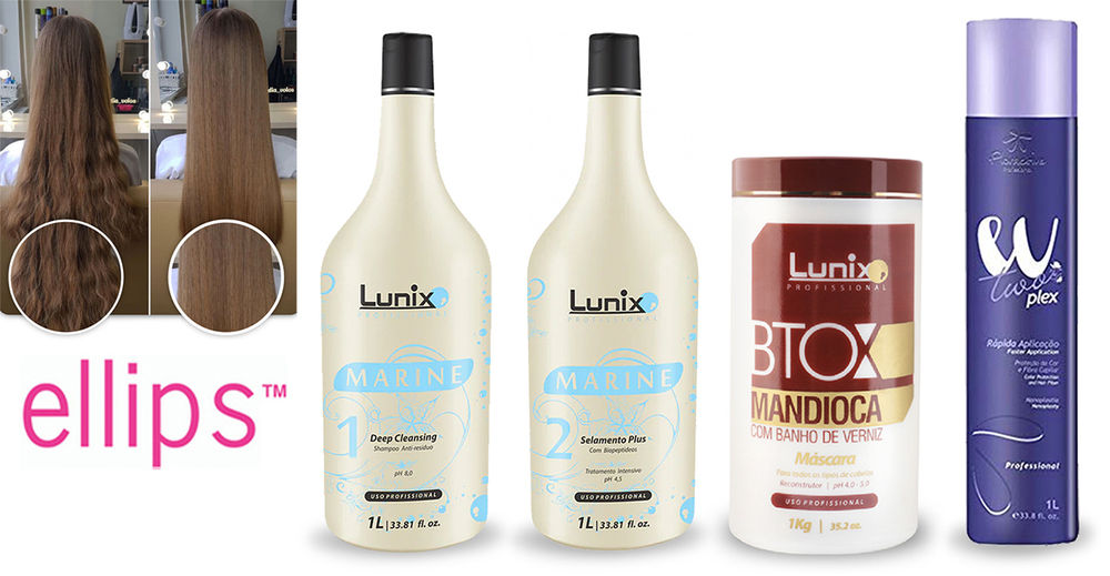 Lunix Marine Brazilian Straightening Treatment: 3 Products – All Hair Types